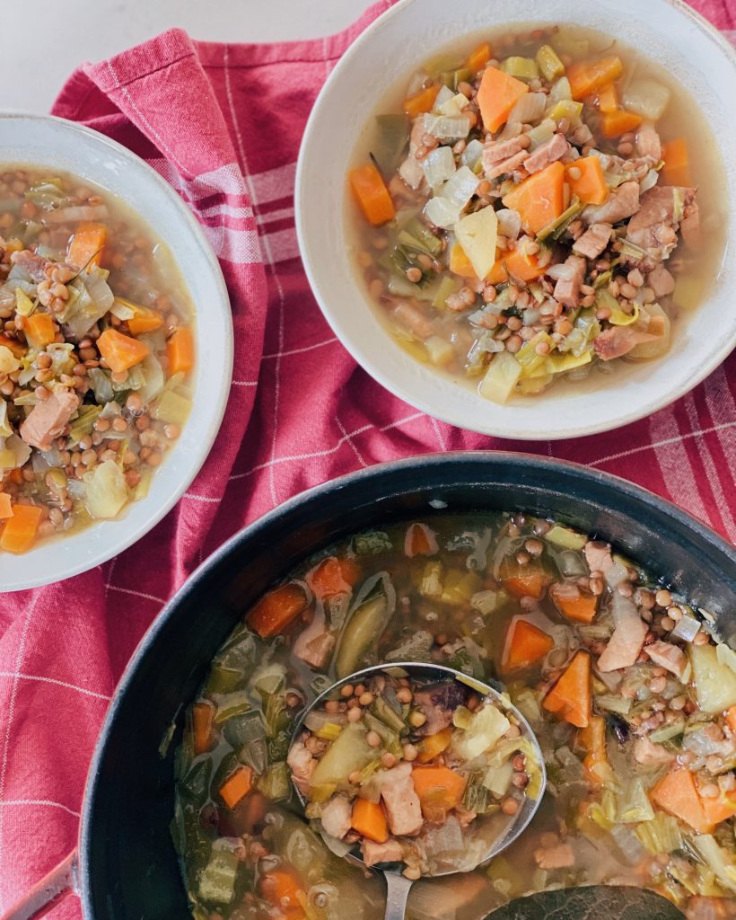 Soupe campagnarde aux lentilles - Intentions